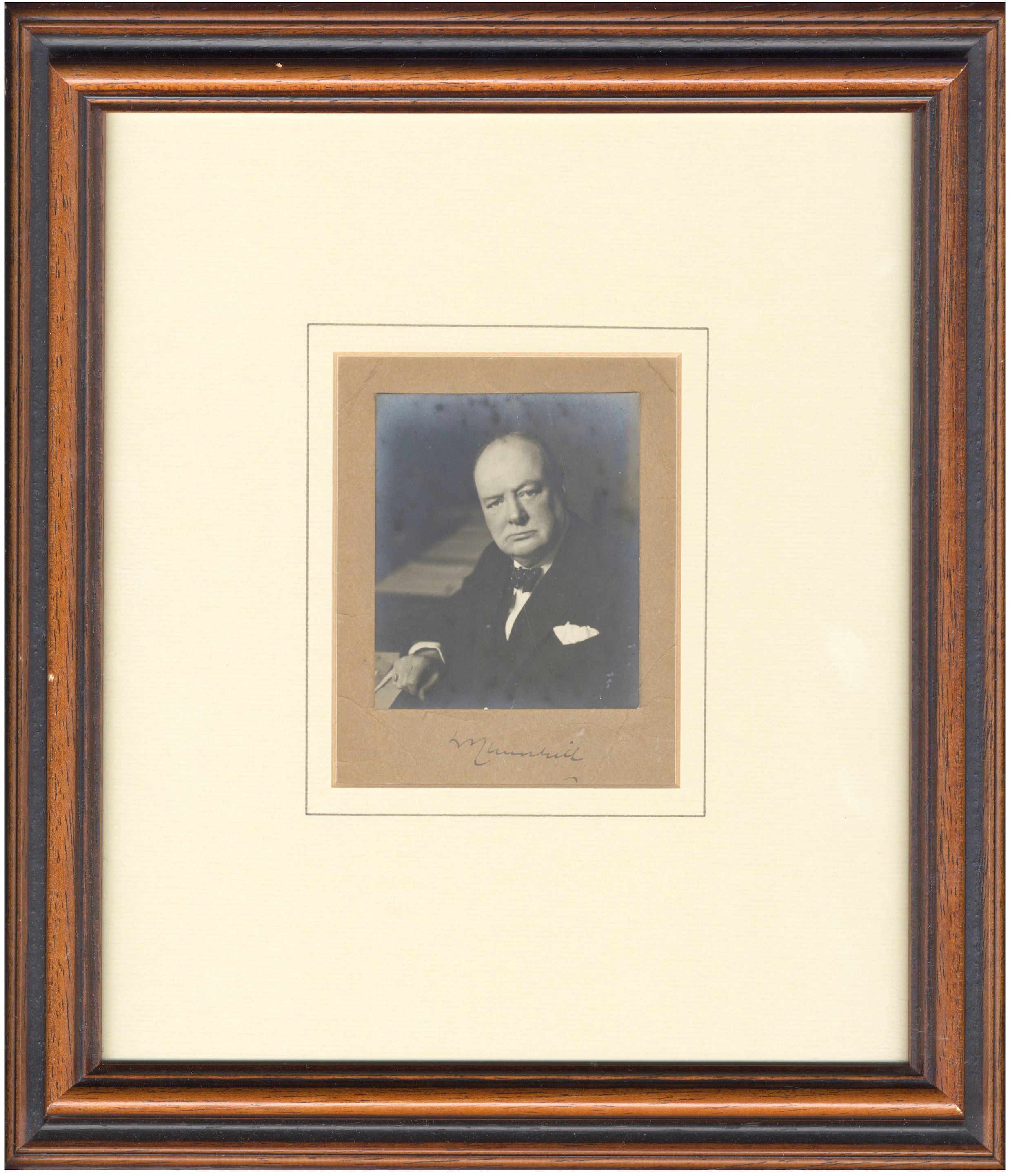 Bonhams : CHURCHILL (WINSTON) Photograph signed (WSChurchill on mount ...