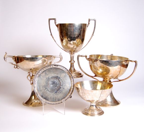 Bonhams : Lady Golfers Club: The Challenge Trophy silver salver