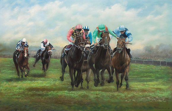 Bonhams : Max Brandrett (Dutch), 20th century Kahyasi winning the Epsom ...