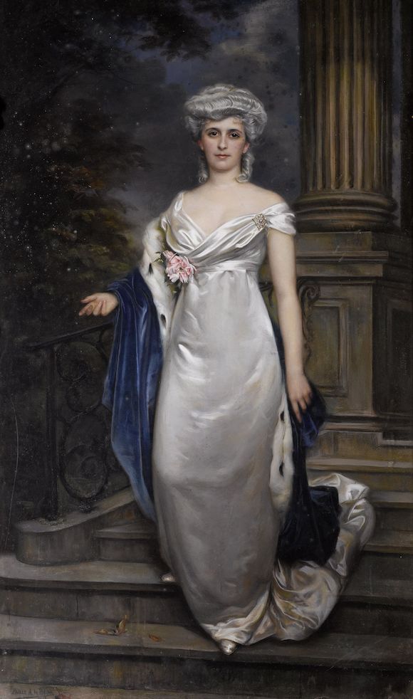Bonhams : Pablo Antonio Bejar Novella (Spanish, 1868-1920) Portrait of ...