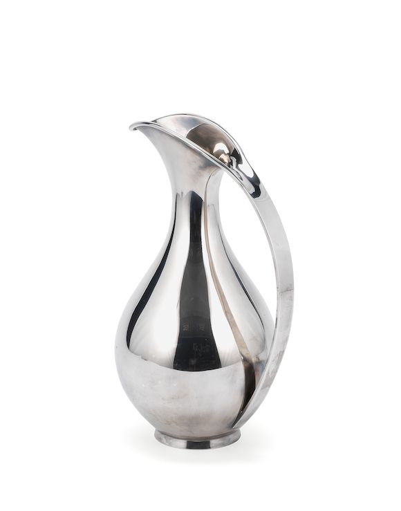 Bonhams : KAY FISKER FOR GEORG JENSEN: A silver pitcher post 1945 mark, also incuse marks KAY ...