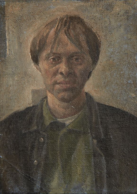 Bonhams : Sarah Raphael (British, 1960-2001) Portrait of a man 18.5 x ...