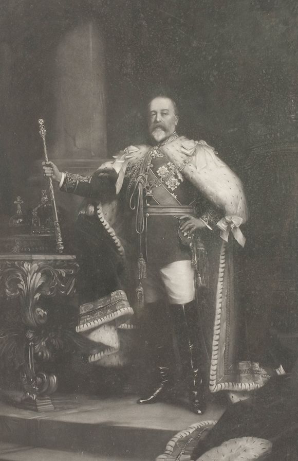 Bonhams : After Sir Luke Fildes George V signed by George V