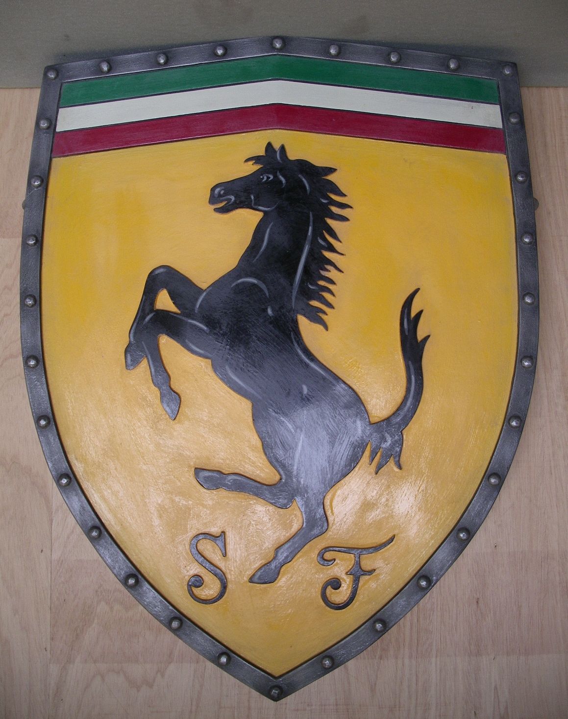 Bonhams Cars : A 'Ferrari' garage display shield,