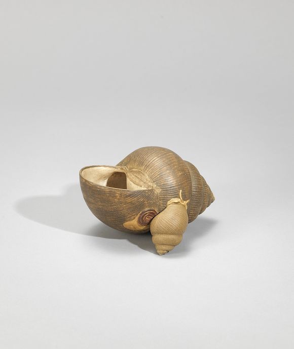 Bonhams : An Yixing stoneware 'shell' waterpot Republican period ...