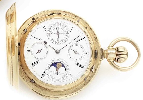 Bonhams : Non Magnetic Watch Company of America. An 18ct gold minute ...