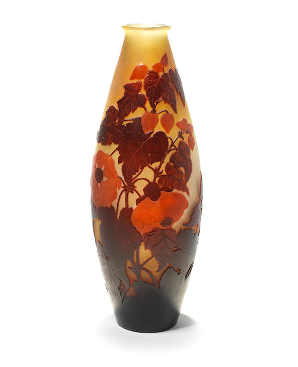 Bonhams Emile Gallé A Cameo Glass Vase Circa 1900