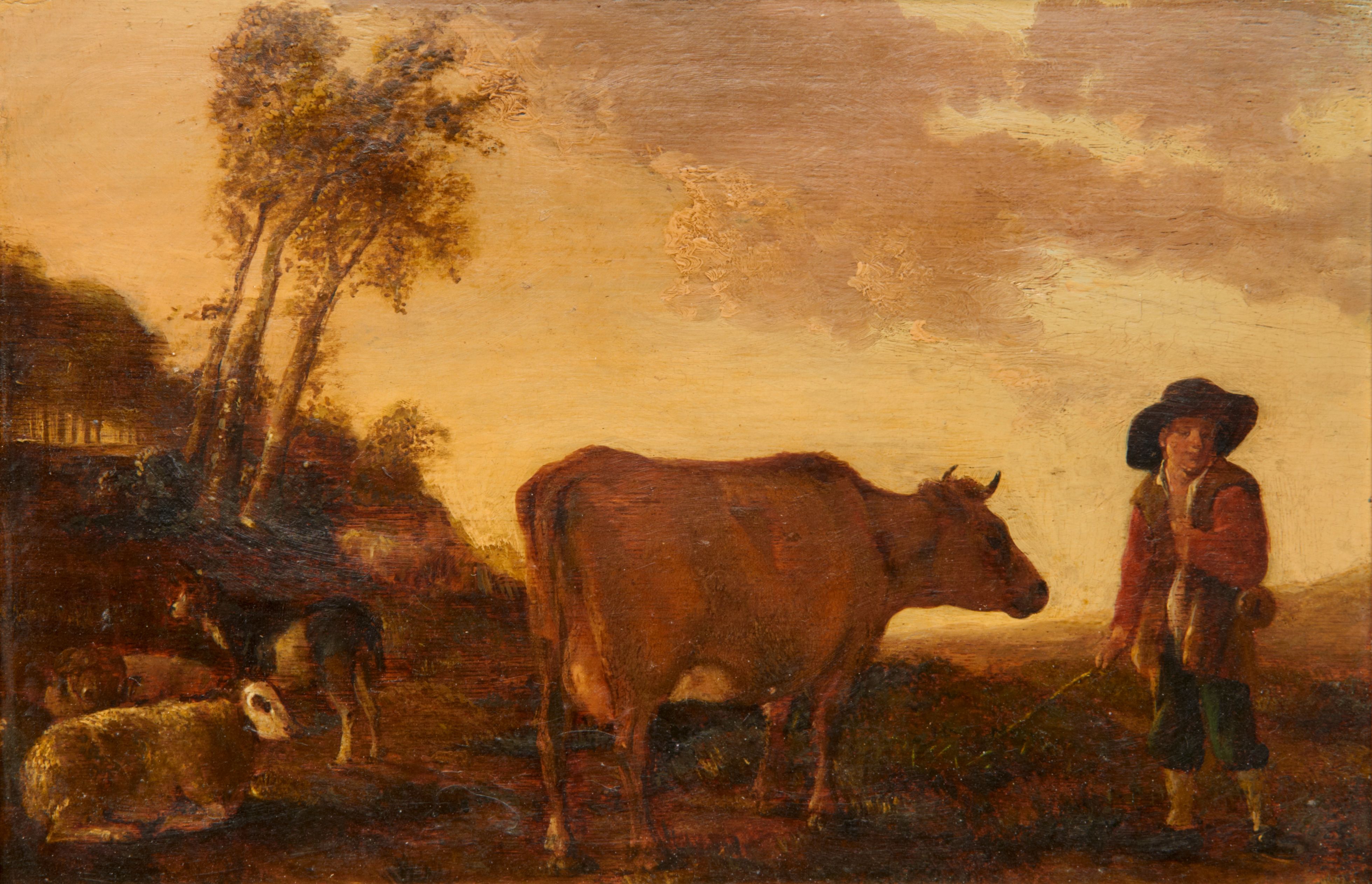 Bonhams : Follower of Aelbert Cuyp (Dordrecht 1620-1691) A shepherd ...