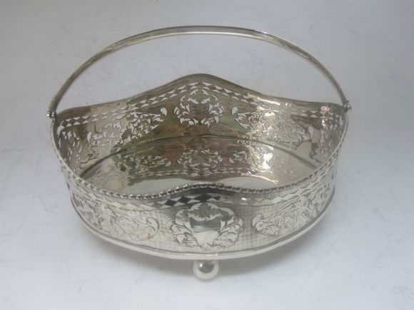 Bonhams : A Continental sugar basket Stamped 800