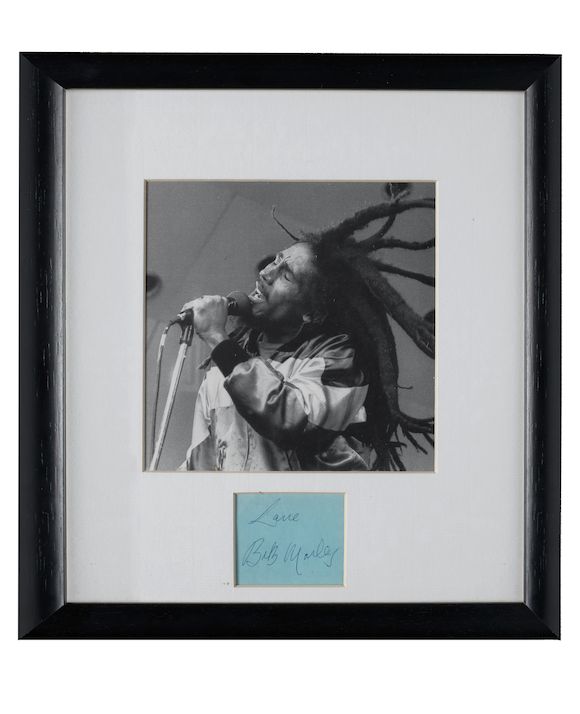 Bonhams : Bob Marley's autograph,