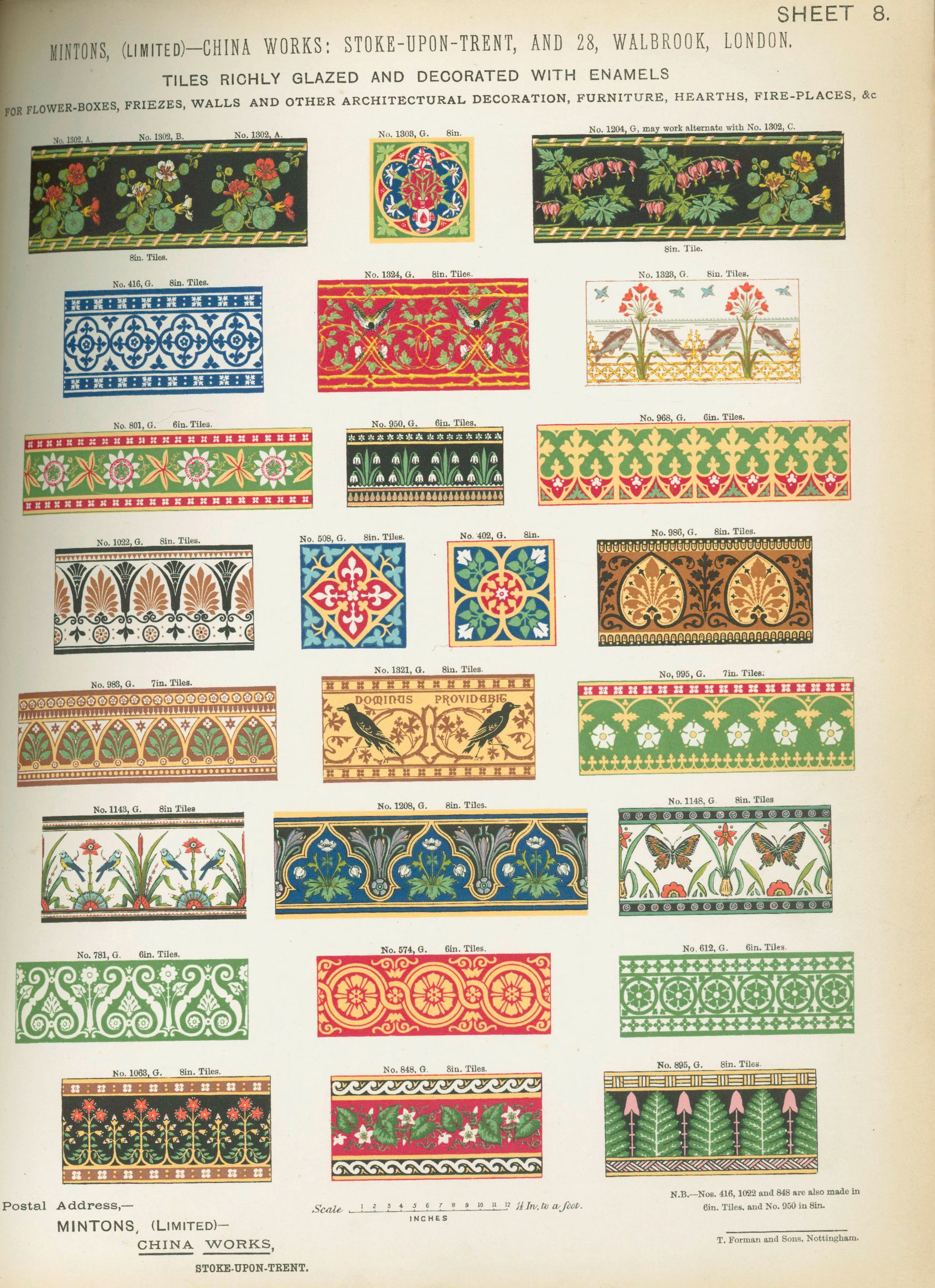Bonhams : MINTON TILE CATALOGUE Mintons Tiles. Selected Patterns of ...