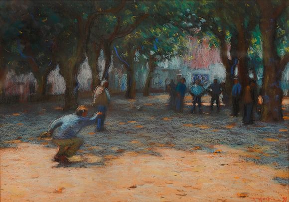 Bonhams : John Mackie (British, born 1955) Petanque