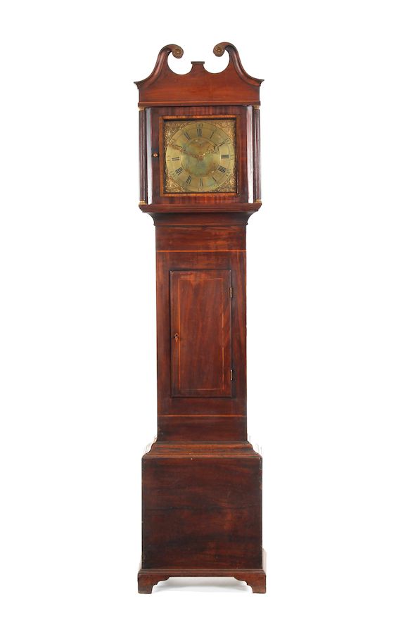 Bonhams : A late 18th century 30 hour oak cased longcase clock Thomas ...