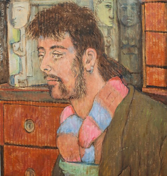 Bonhams : Peter Samuelson (British, 1912-1996) Portrait of a man with ...