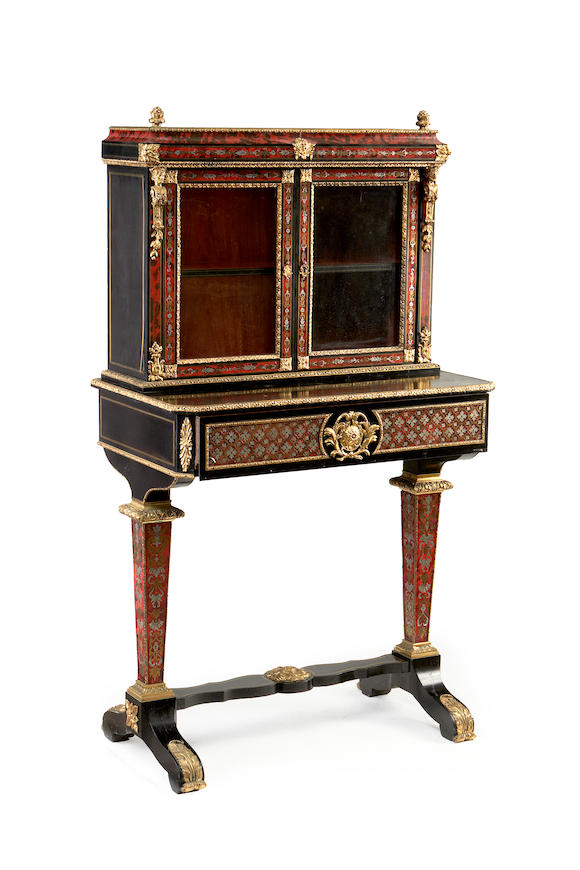 Bonhams A Napoleon Iii Gilt Metal Mounted Ebony Tortoiseshell Brass