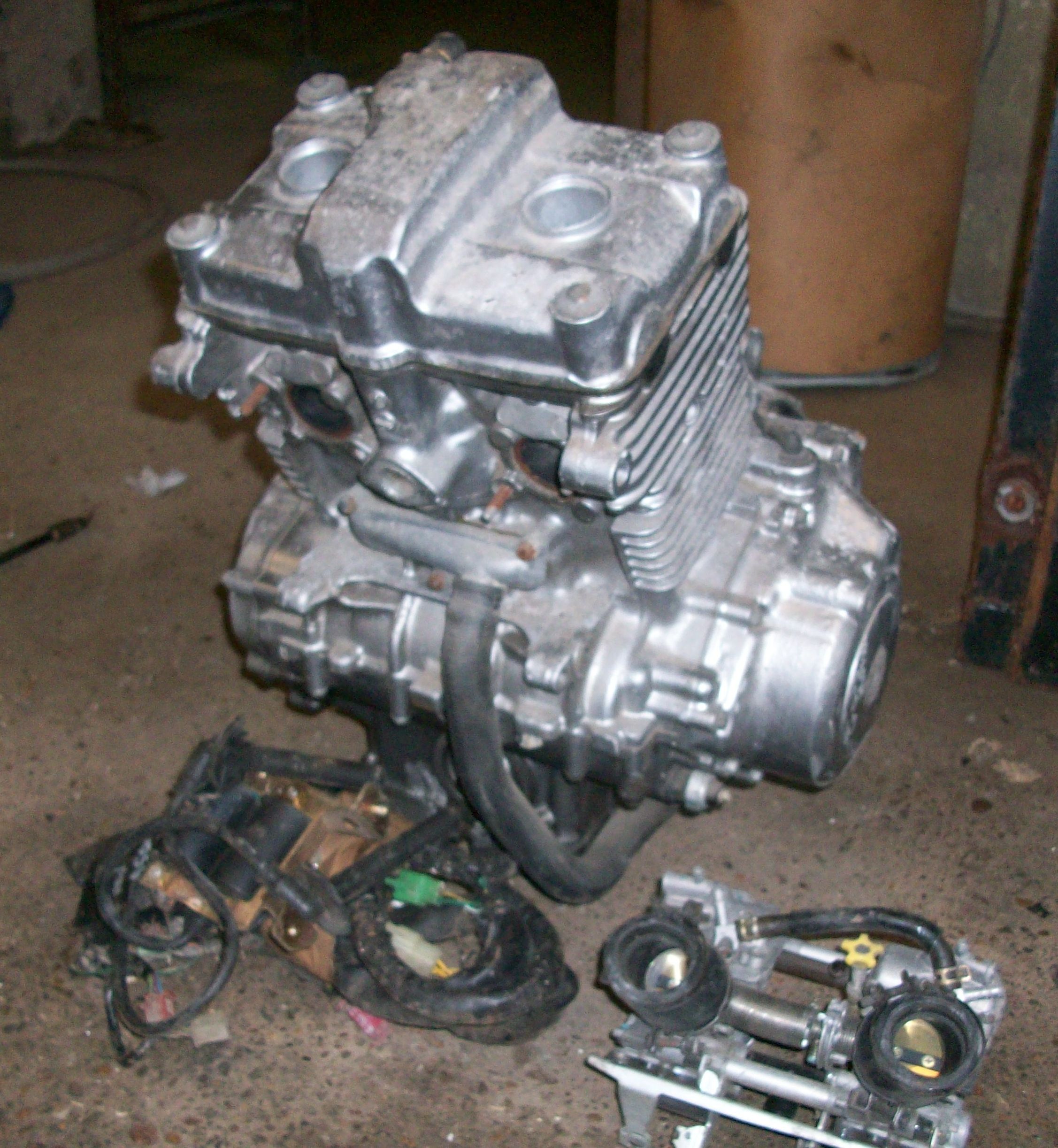 Bonhams Cars : A Honda CB 500T engine,