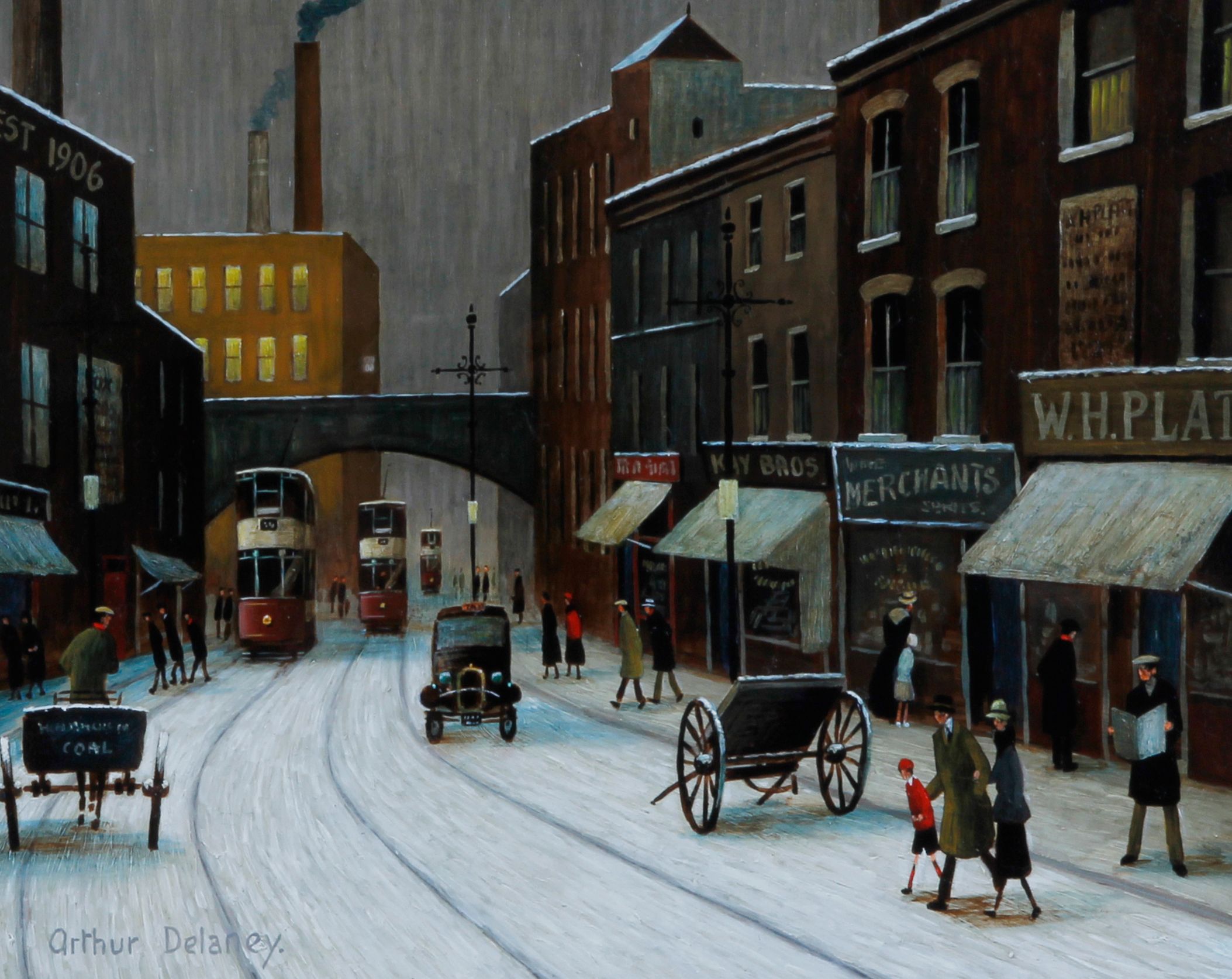 Bonhams : Arthur Delaney (British, 1927-1987) A Mill Town