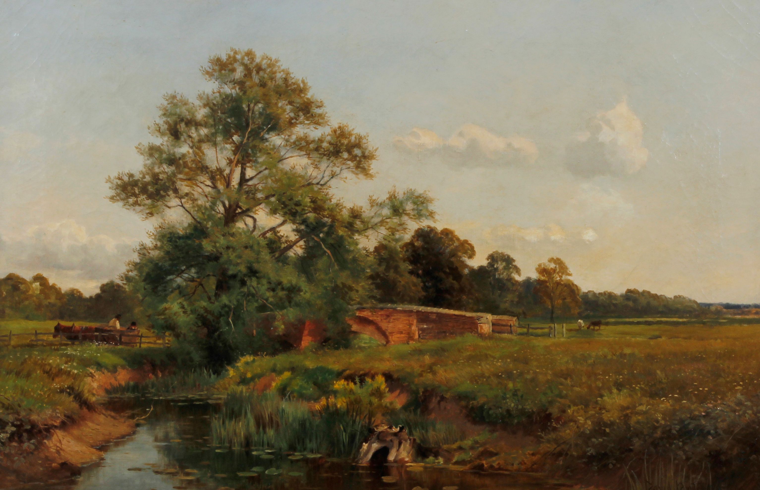 Bonhams : David Bates (British, 1840-1921) 'In Wistow Park, Leicestershire'