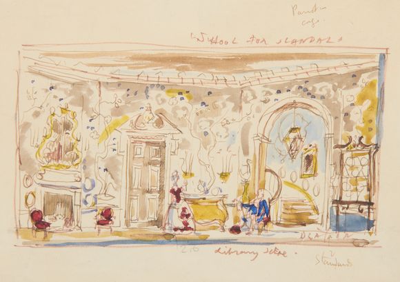 Bonhams : Cecil Beaton (British, 1904-1980) Set design for 'The school ...