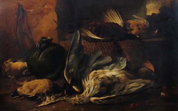 Bonhams : William Duffield (British, 1816-1863) In the game larder