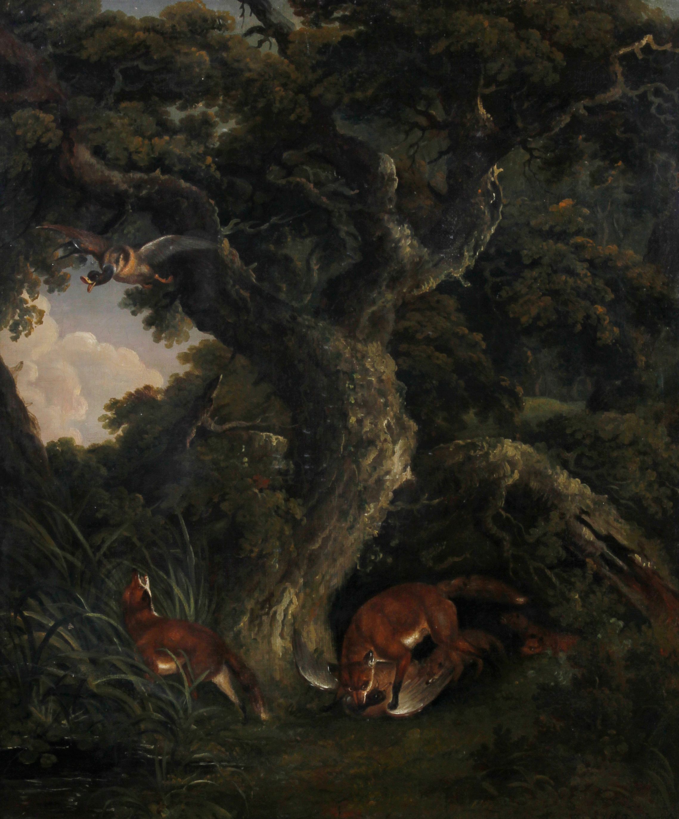 Bonhams : Circle of James Ward, RA (British, 1769-1859) Foxes with ...