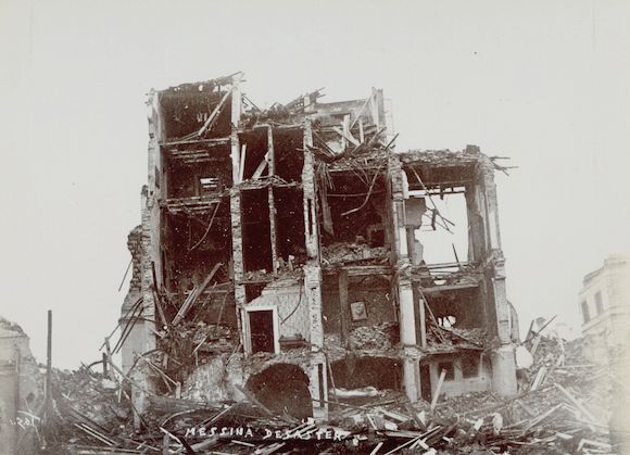 Bonhams : MESSINA EARTHQUAKE, 1908 An unusual album containing 48 ...