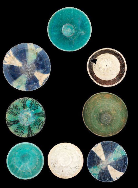Bonhams : A group of Medieval Islamic pottery Bowls Persia, 10th-13th ...