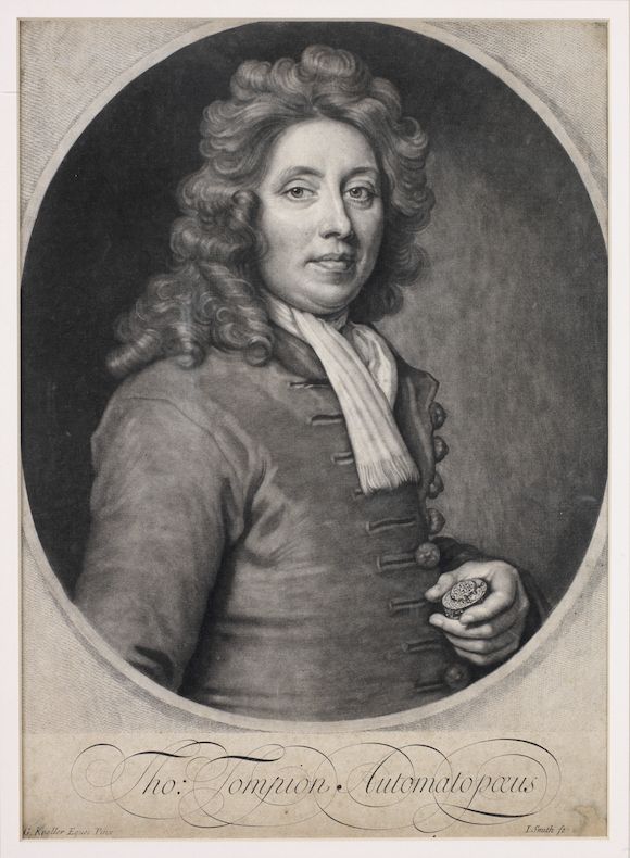 Bonhams : Thomas Tompion Automatopaeus; a framed and glazed metzotint ...