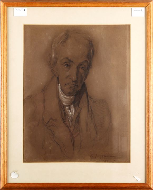 Bonhams : John Joseph Cotman (British, 1814-1878) Portrait of a gentleman