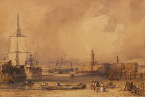 Bonhams : William Callow, RWS (British, 1812-1908) A view across ...
