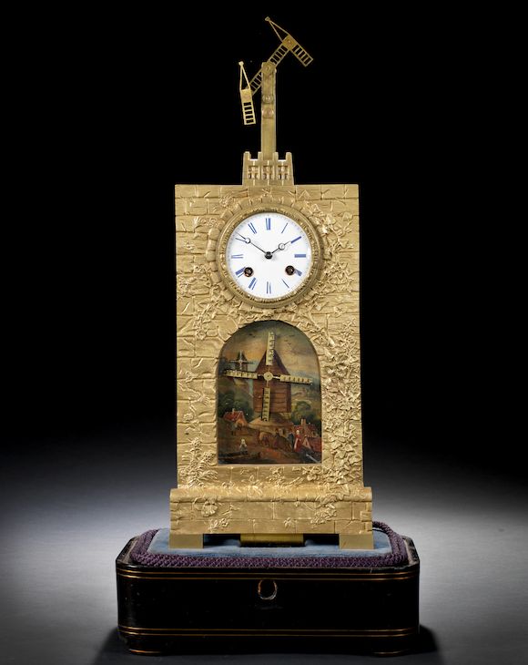 Bonhams : A very rare early 19th century French ormolu mantel clock ...