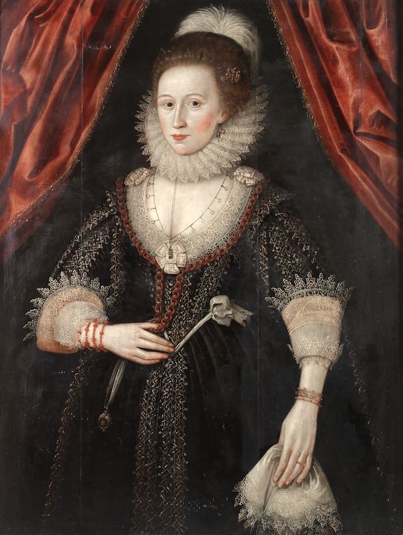Bonhams : Circle of William Larkin (London circa 1580-1619) Portrait of ...