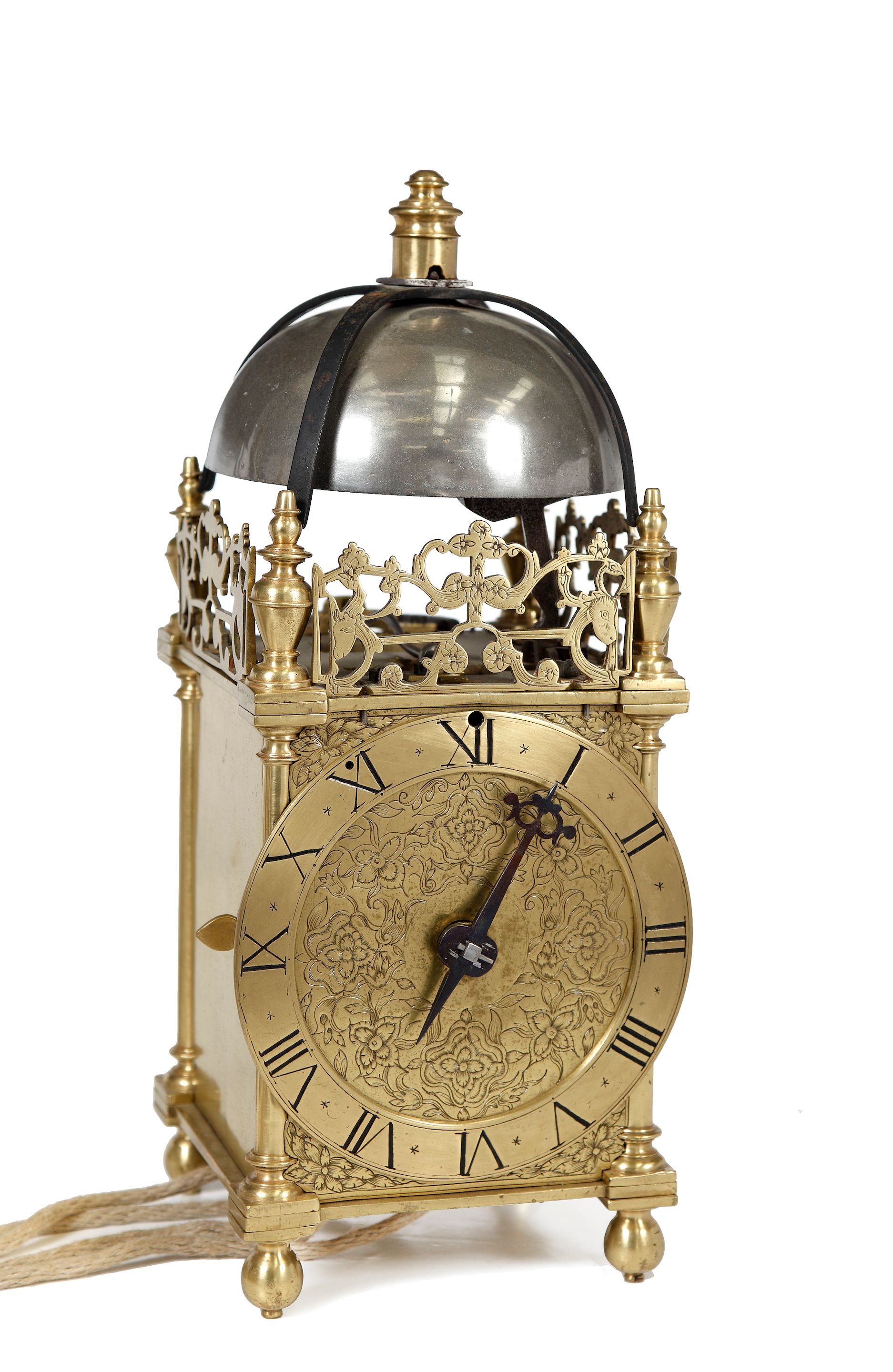 Bonhams : A very rare First Period brass lantern clock attributed to ...