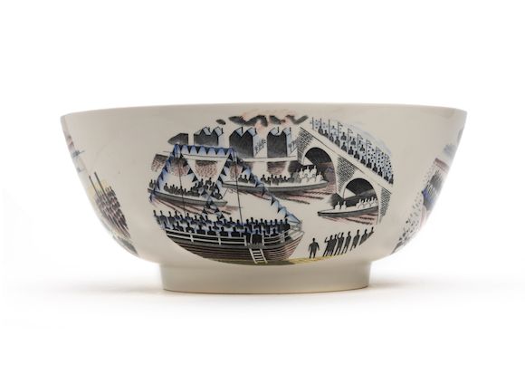 Bonhams : A Wedgwood limited edition Eric Ravilious 'Boat Race' Bowl