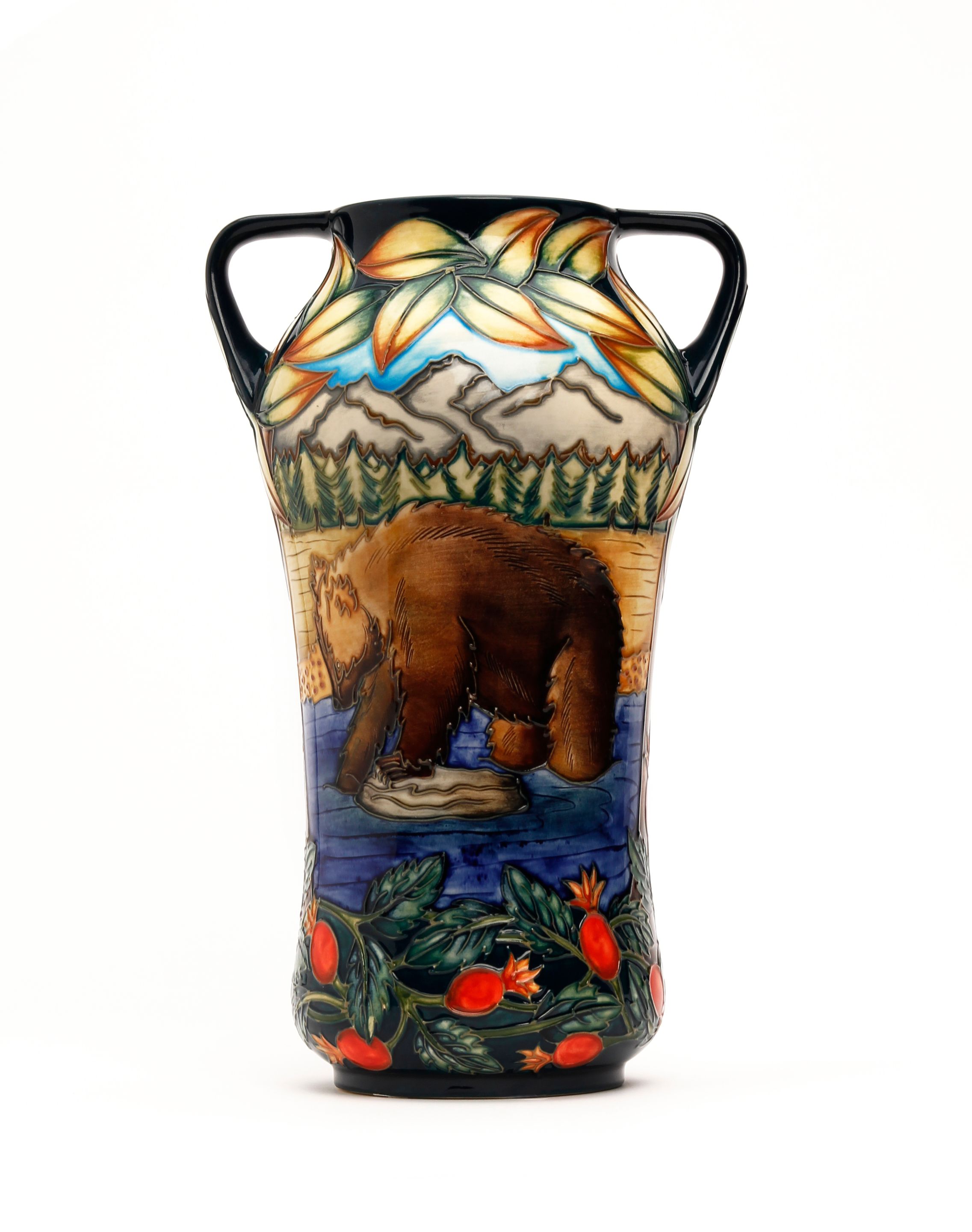 Bonhams : A Moorcroft limited edition 'Katmai' twin-handled pattern ...