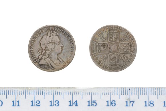 Bonhams : George I, Shilling, 1723, second laureate and draped bust right,