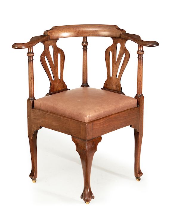 Bonhams : A George II corner armchair