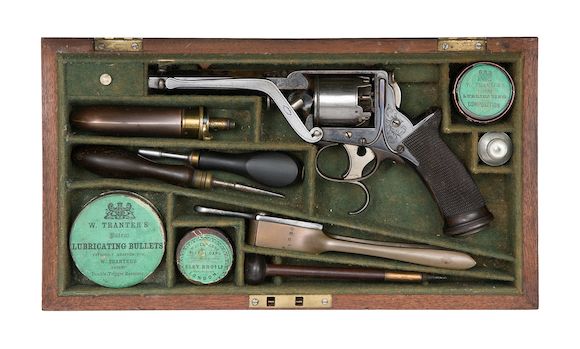 Bonhams : A Cased 80-Bore Tranter Patent Second Model Five-Shot Self ...