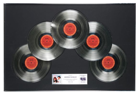 Bonhams : Wham!: Two Canadian 'Platinum' awards for the single ...