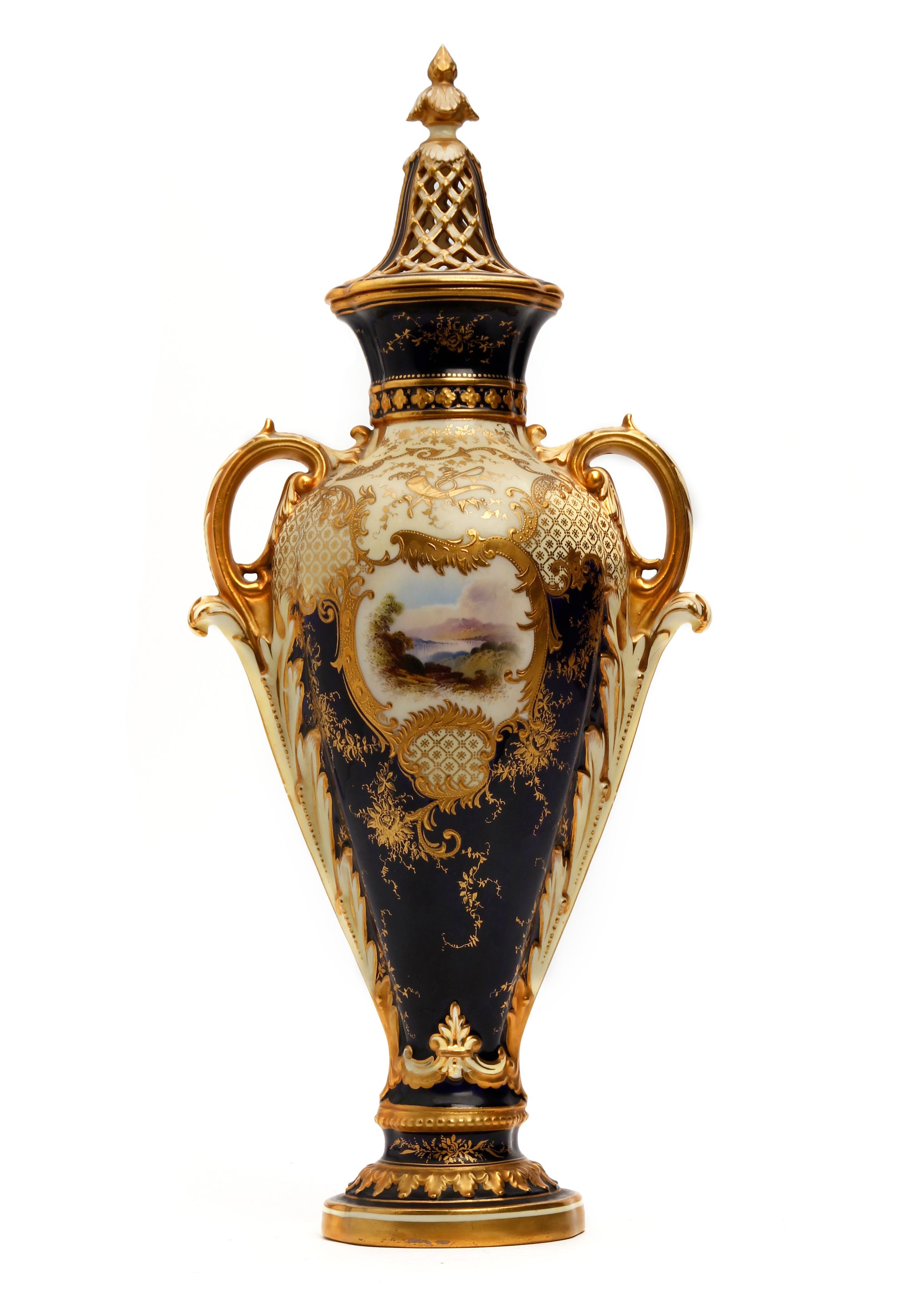 Bonhams : A Coalport vase and cover Circa 1900-1920
