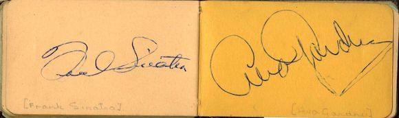 Bonhams : Various Artists: A collection of film star signatures in an ...