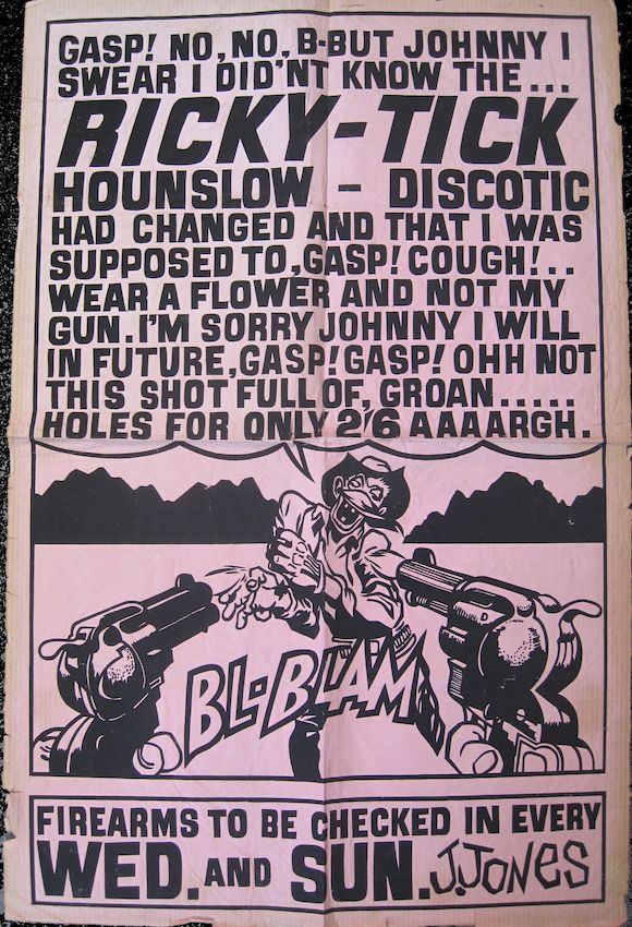 Bonhams : Three Ricky Tick Club posters, 1960s,