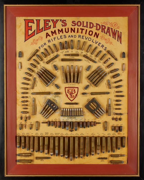 Bonhams : An unusual 'Eley's Solid-Drawn Ammunition' cartridge-display ...