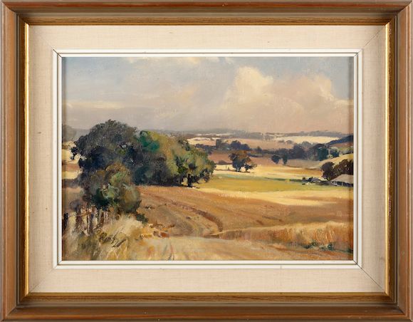 Bonhams : Trevor Chamberlain (British, born 1933) Shadows on August Fields