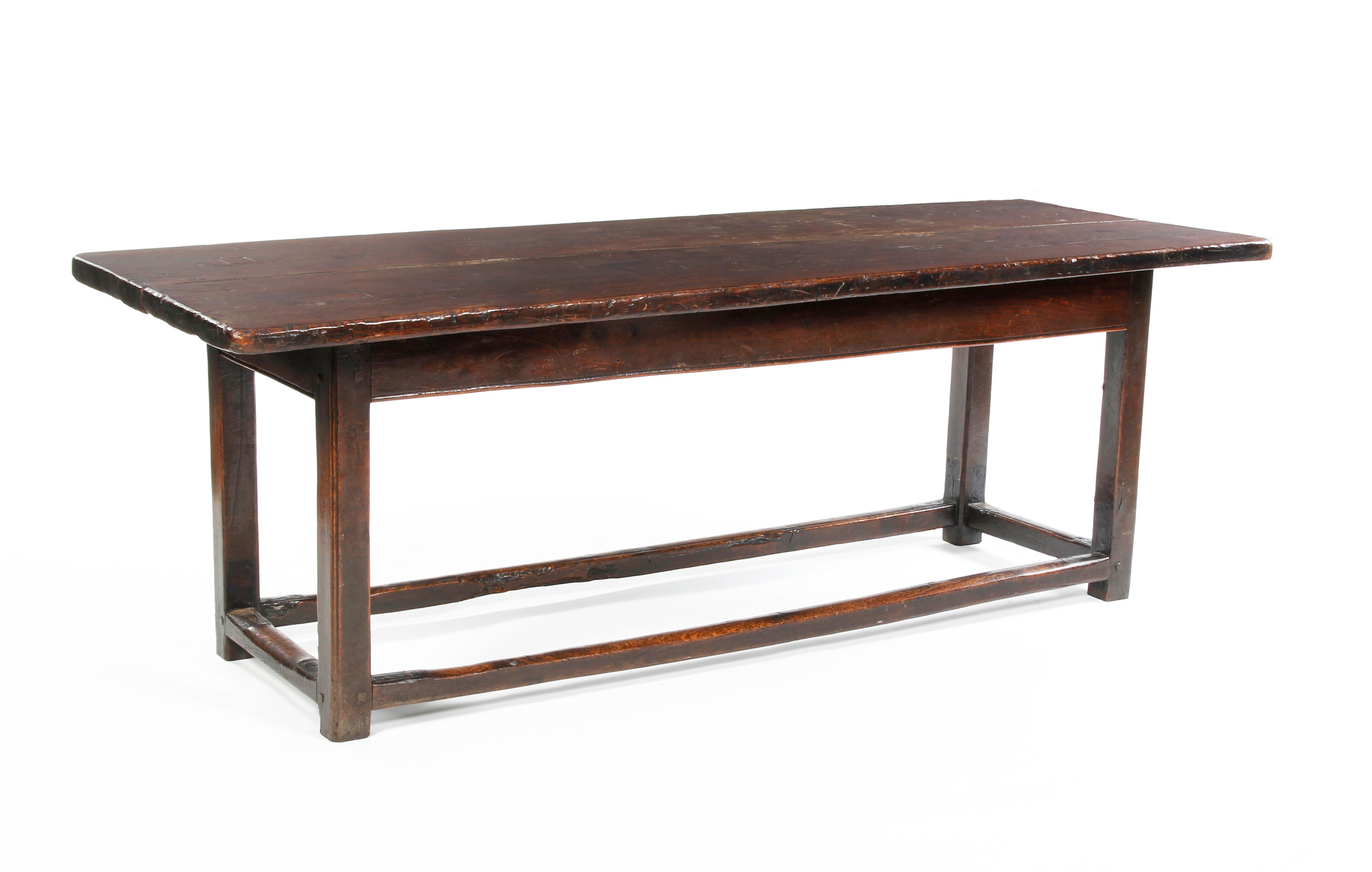Bonhams : A 19th century elm refectory tableIn the 17th century manner