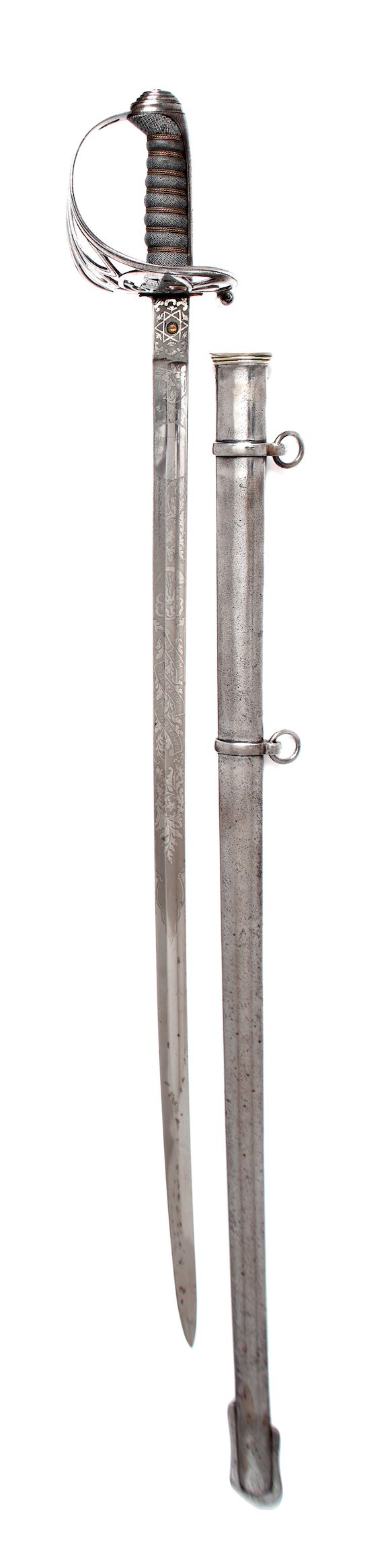 Bonhams : A Regimental Rifle Officer's Sword of the Cambridge ...
