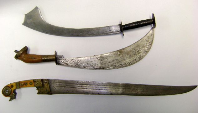 A Large South Indian Knife, A Malabar Sacrificial Knife, And A Nepalese ...