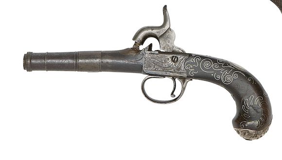 Bonhams : A Pair Of 54-Bore Percussion Box-Lock Pistols