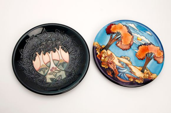 Bonhams : Two Moorcroft plates