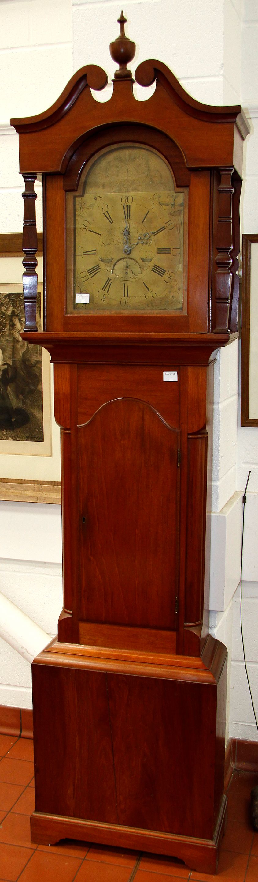 Bonhams : An 18th Century Welsh 8-day longcase clock John Evans, Lampeter